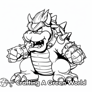 Bowser Coloring Pages - Free & Printable!