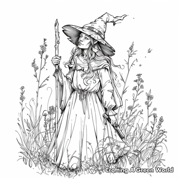 Witch Coloring Pages - Free & Printable!