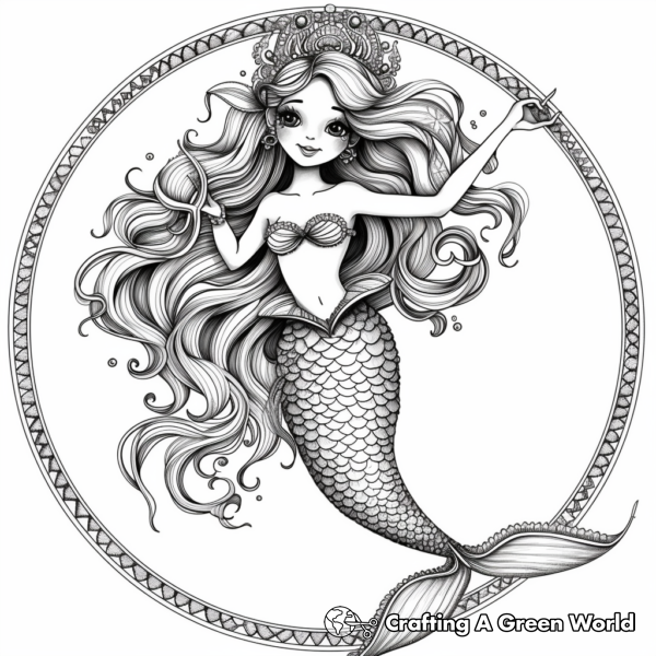 Mermaid Princess Coloring Pages - Free & Printable!