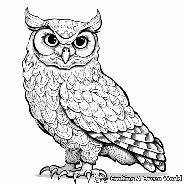 Owl Coloring Pages For Adults - Free & Printable!