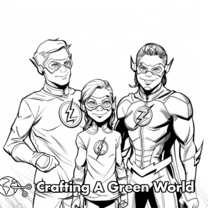 The Flash Coloring Pages - Free & Printable!