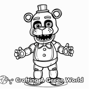 Freddy Fazbear Coloring Pages - Free & Printable!