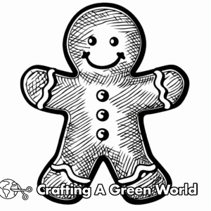 Gingerbread Man Coloring Pages - Free & Printable!