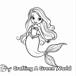 Mermaid Princess Coloring Pages - Free & Printable!