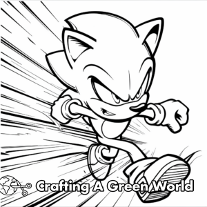 Yellow Sonic Coloring Pages - Free & Printable!
