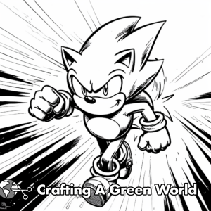 Yellow Sonic Coloring Pages - Free & Printable!