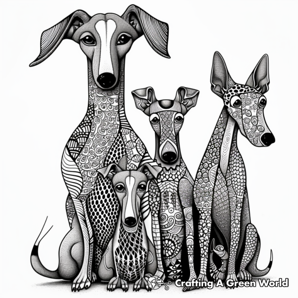 Dog Family Coloring Pages - Free & Printable!