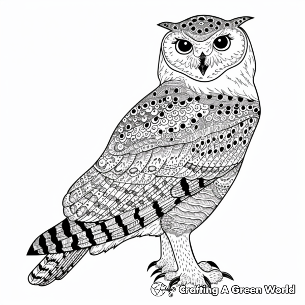 Owl Coloring Pages For Adults - Free & Printable!