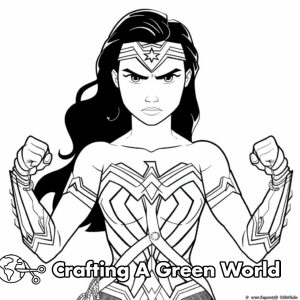 Wonder Woman Coloring Pages - Free & Printable!