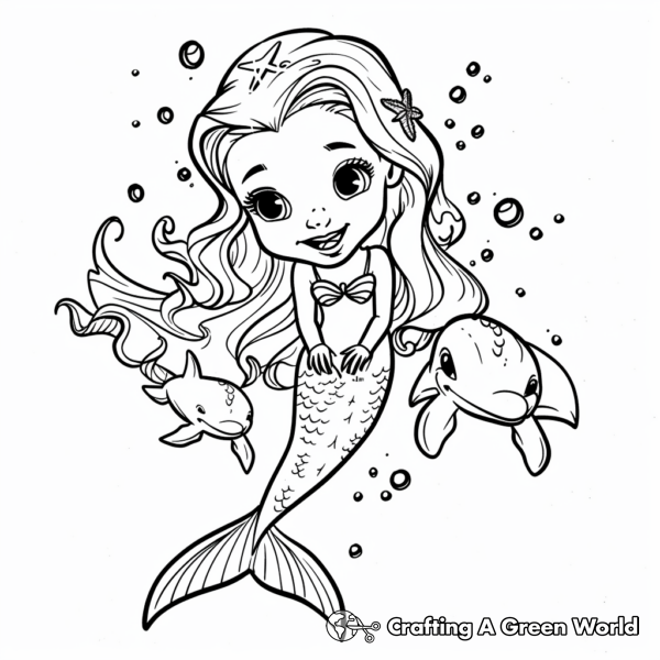 Siren Mermaid Coloring Pages - Free & Printable!