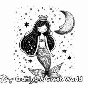 Siren Mermaid Coloring Pages - Free & Printable!