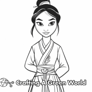 Mulan Coloring Pages - Free & Printable!