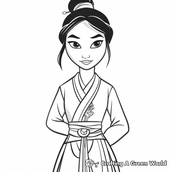 Mulan Coloring Pages - Free & Printable!