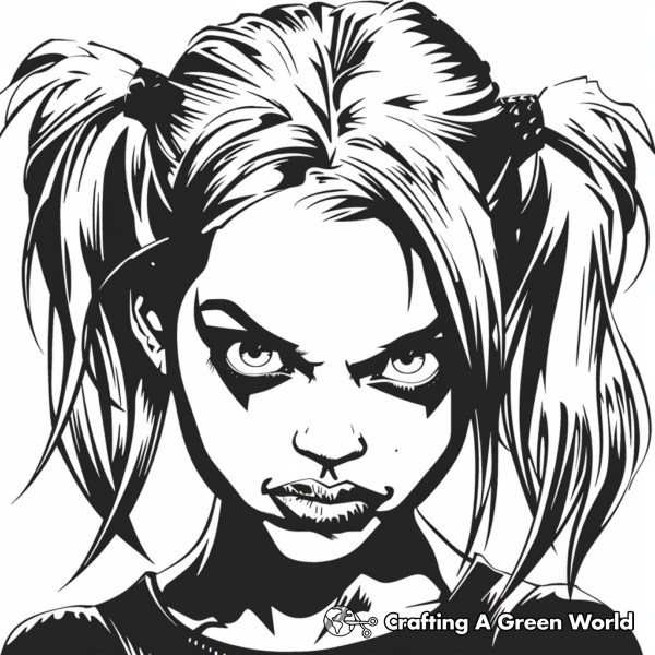 Harley Quinn Coloring Pages - Free & Printable!