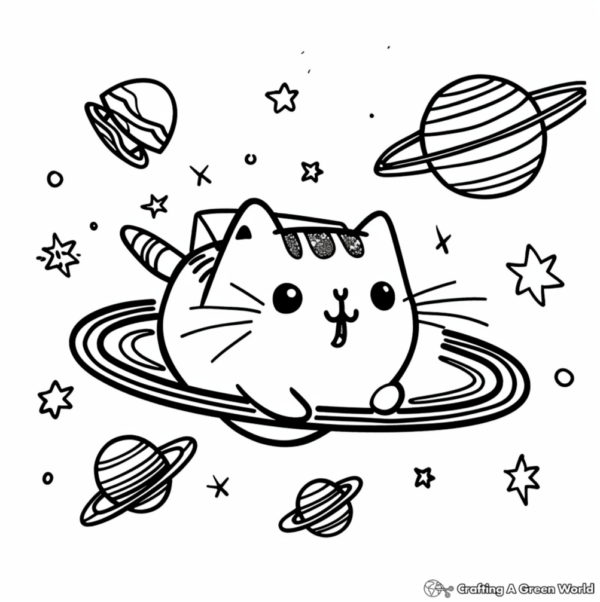 Pusheen Coloring Pages - Free & Printable!
