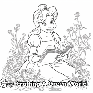 Belle Coloring Pages - Free & Printable!