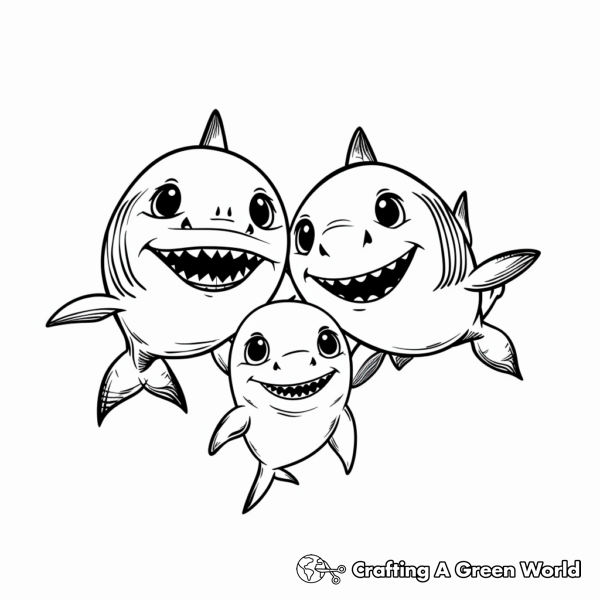 Baby Shark Coloring Pages - Free & Printable!
