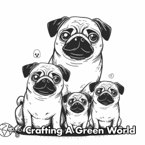Dog Family Coloring Pages - Free & Printable!