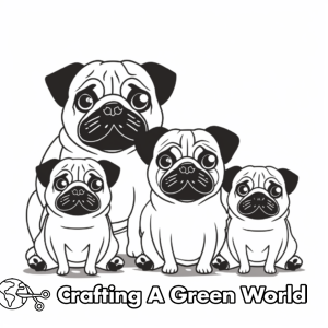 Dog Family Coloring Pages - Free & Printable!