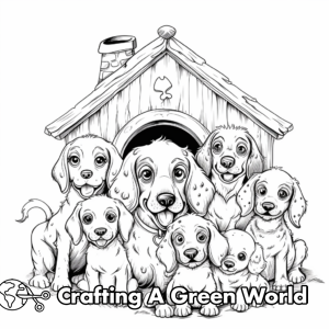 Dog Family Coloring Pages - Free & Printable!