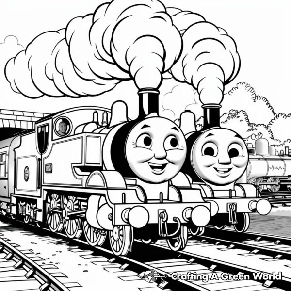 Thomas The Train Coloring Pages - Free & Printable!