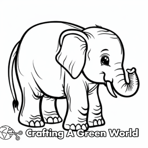 Elephant Coloring Pages - Free & Printable!
