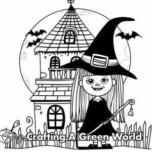 Witch Coloring Pages - Free & Printable!