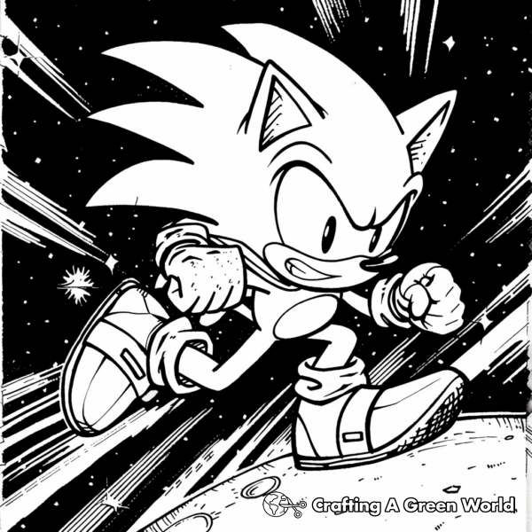 Yellow Sonic Coloring Pages - Free & Printable!