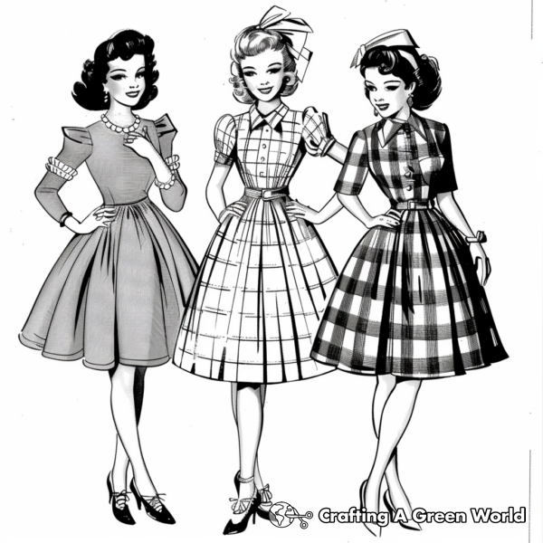 1950's Coloring Pages - Free & Printable!