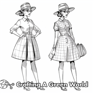 1950's Coloring Pages - Free & Printable!