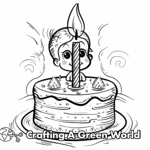 1st Birthday Coloring Pages - Free & Printable!