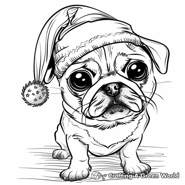 Super Cute Christmas Dog Coloring Pages - Free & Printable!