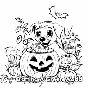 Halloween Dog Coloring Pages - Free & Printable!