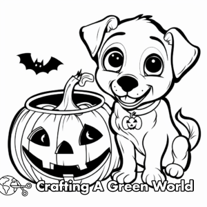 Halloween Dog Coloring Pages - Free & Printable!