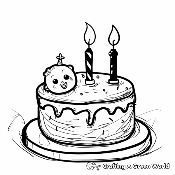 1st Birthday Coloring Pages - Free & Printable!