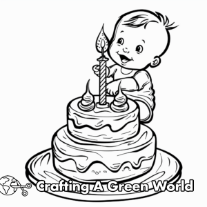 1st Birthday Coloring Pages - Free & Printable!