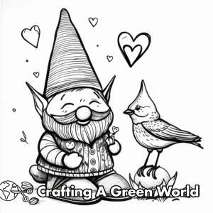 Valentine's Day Gnome Coloring Pages - Free & Printable!