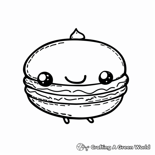 Simple Kawaii Food Coloring Pages - Free & Printable!