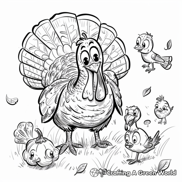 Thanksgiving For Preschool Coloring Pages - Free & Printable!