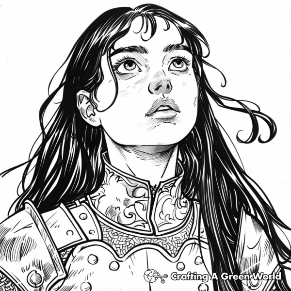 Joan Of Arc Coloring Pages - Free & Printable!