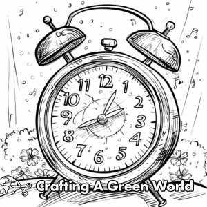 Clock Coloring Pages - Free & Printable!