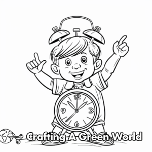 Clock Coloring Pages - Free & Printable!