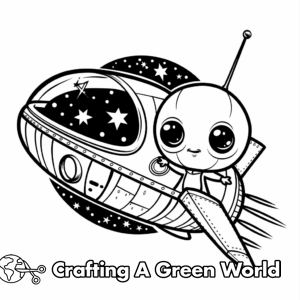 Spaceship Coloring Pages - Free & Printable!