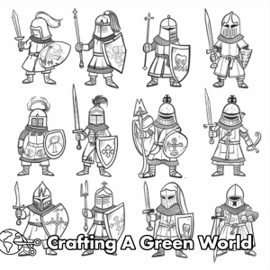 Knight Coloring Pages - Free & Printable!