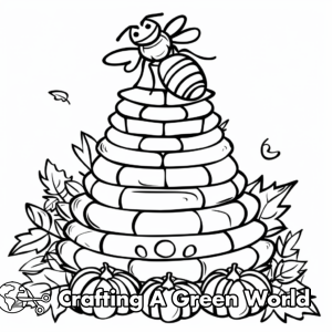 Beehive Coloring Pages - Free & Printable!
