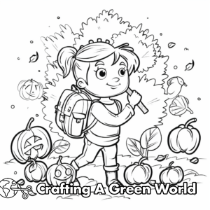 First Day Of Fall Coloring Pages - Free & Printable!