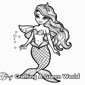 Barbie Mermaid Coloring Pages - Free & Printable!