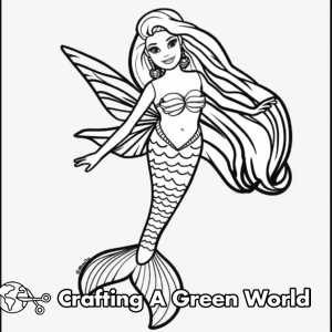 Barbie Mermaid Coloring Pages - Free & Printable!