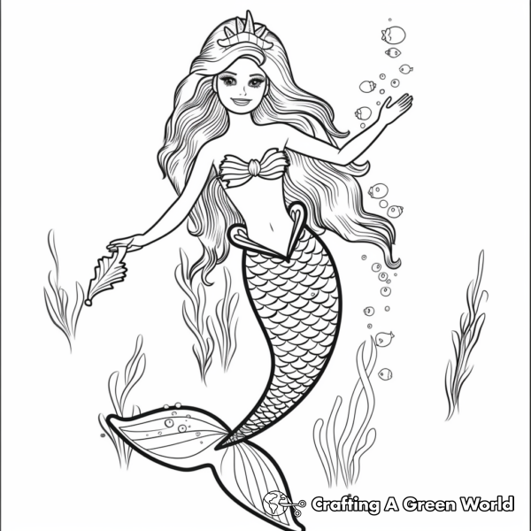 Barbie Mermaid Coloring Pages - Free & Printable!