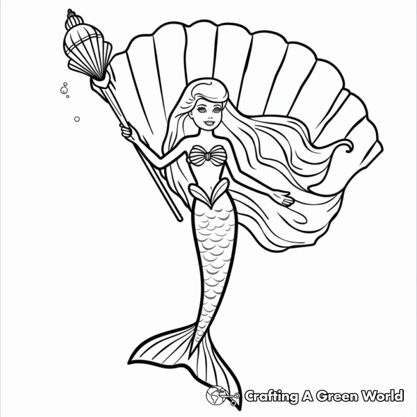 Barbie Mermaid Coloring Pages - Free & Printable!